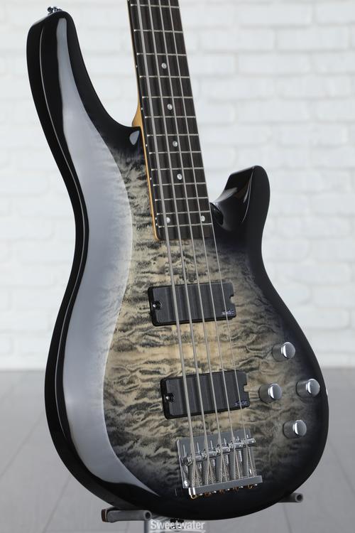 Schecter C-5 Plus 5-string Bass Guitar - Charcoal Burst | Sweetwater