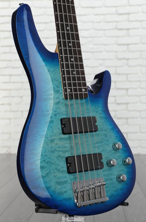 Schecter C-5 Plus 5-string Bass Guitar - Ocean Blue Burst | Sweetwater