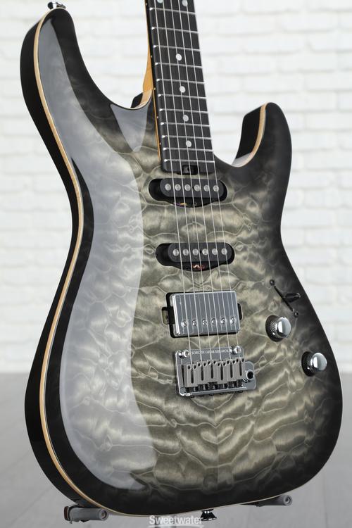 Schecter California Classic Solidbody Electric Guitar - Charcoal Burst ...
