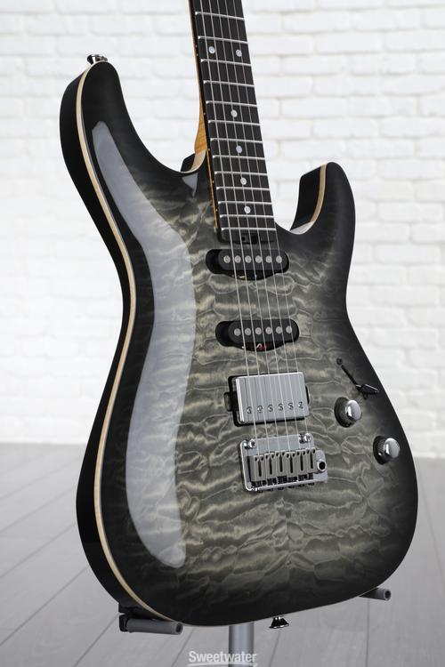 Schecter California Classic Solidbody Electric Guitar - Charcoal Burst ...