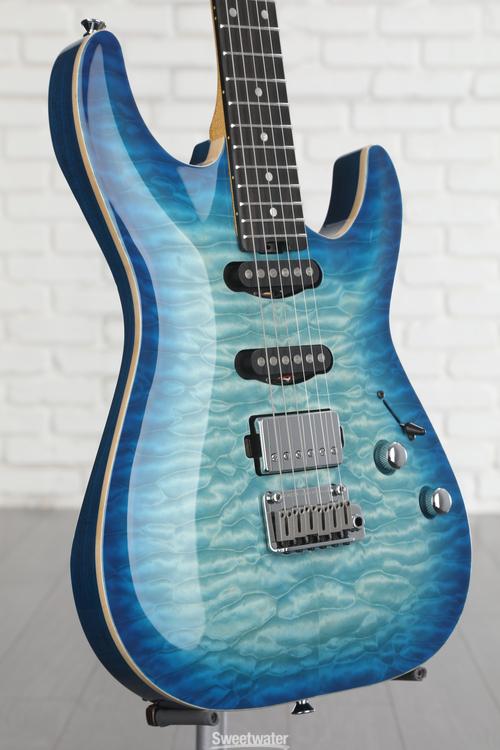 Schecter California Classic Solidbody Electric Guitar - Trans Sky Burst ...