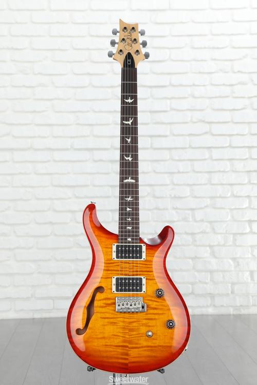 PRS CE 24 Semi-Hollow Electric Guitar - Dark Cherry Sunburst | Sweetwater