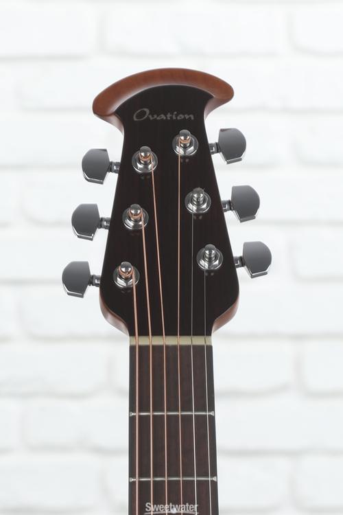 Ovation Elite Celebrity Mid-Depth Acoustic-Electric Guitar - Natural ...