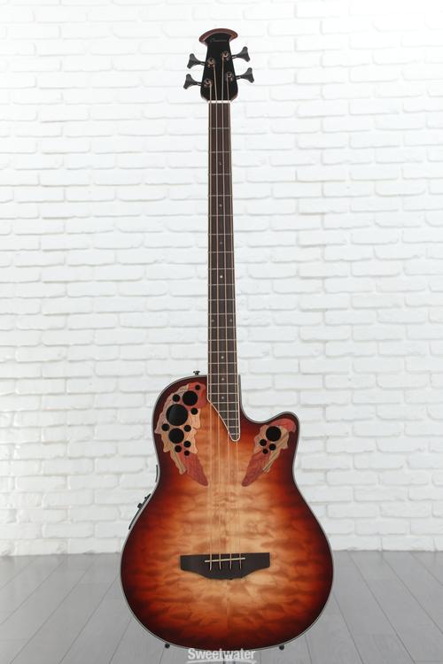 Ovation Celebrity Elite Plus Bass CEB44X-7C Mid-depth Acoustic-Electric ...