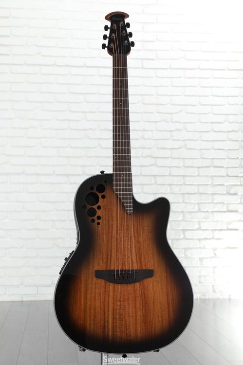 Ovation CS44P-ABLKW-G Celebrity Exotic Selection Acoustic-electric ...
