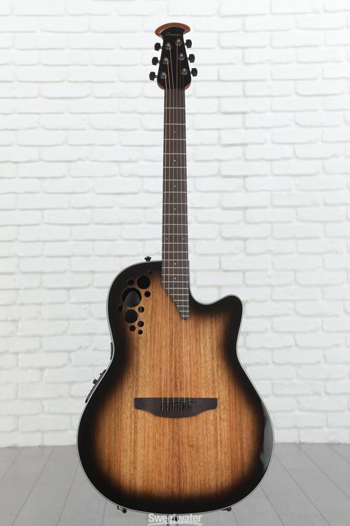 Ovation CS44P-ABLKW-G Celebrity Exotic Selection Acoustic-electric ...