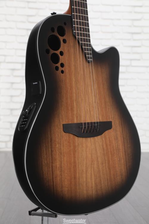 Ovation CS44P-ABLKW-G Celebrity Exotic Selection Acoustic-electric ...