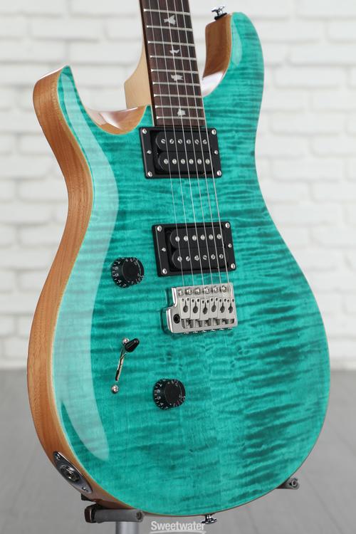 PRS SE Custom 24 Left-handed Electric Guitar - Turquoise | Sweetwater