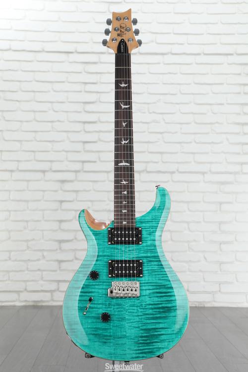 PRS SE Custom 24 Left-handed Electric Guitar - Turquoise | Sweetwater