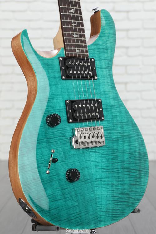 PRS SE Custom 24 Left-handed Electric Guitar - Turquoise | Sweetwater