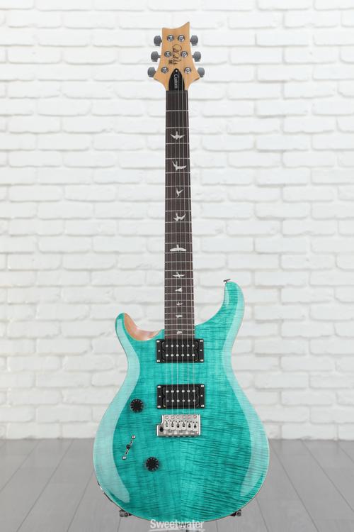 PRS SE Custom 24 Left-handed Electric Guitar - Turquoise | Sweetwater