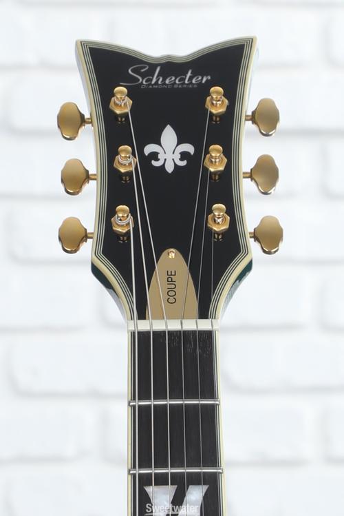 Schecter Coupe Hollowbody Guitar - Dark Emerald Green | Sweetwater