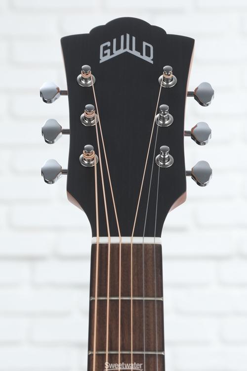 Guild D-240E, Flamed Mahogany Acoustic-Electric Guitar - Natural ...