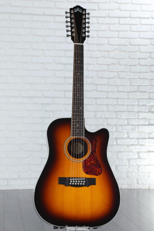 Guild D-2612CE Deluxe 12-string Acoustic-electric Guitar - Antique ...
