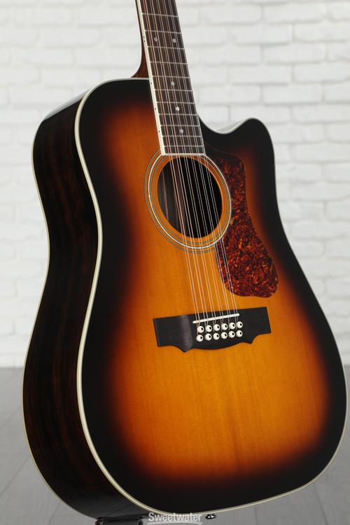 Guild D-2612CE Deluxe 12-string Acoustic-electric Guitar - Antique ...