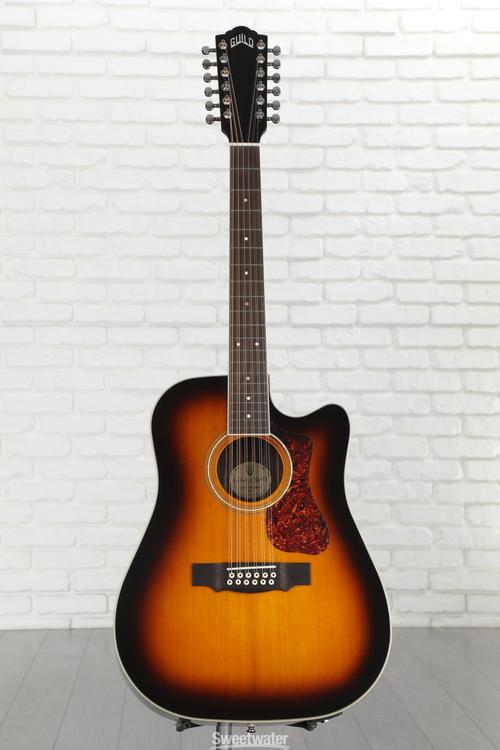 Guild D-2612CE Deluxe 12-string Acoustic-electric Guitar - Antique ...