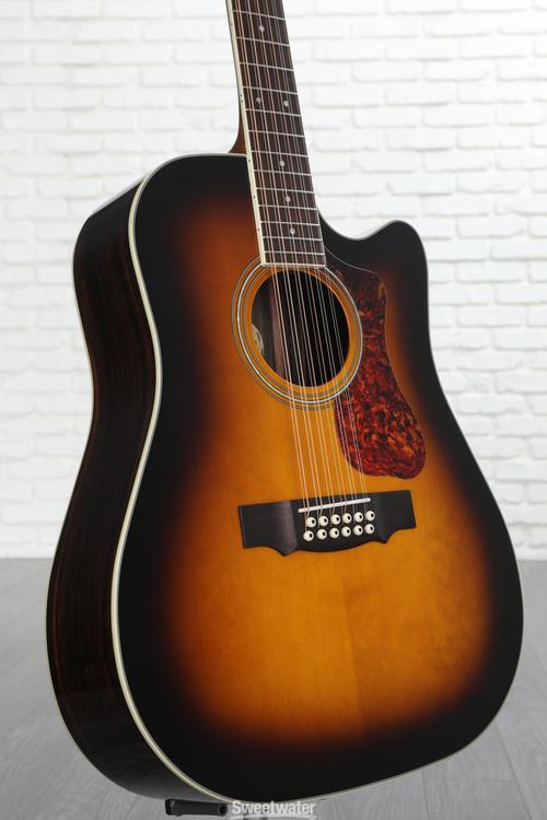 Guild D-2612CE Deluxe 12-string Acoustic-electric Guitar - Antique ...