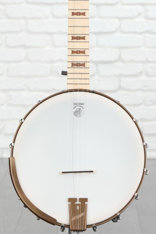 Deering Goodtime Deco Open-back 5-string Banjo - Blonde Satin | Sweetwater