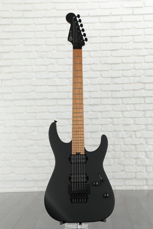 Charvel Pro-Mod DK24 FR HH CM Electric Guitar - Satin Black, Sweetwater Exclusive