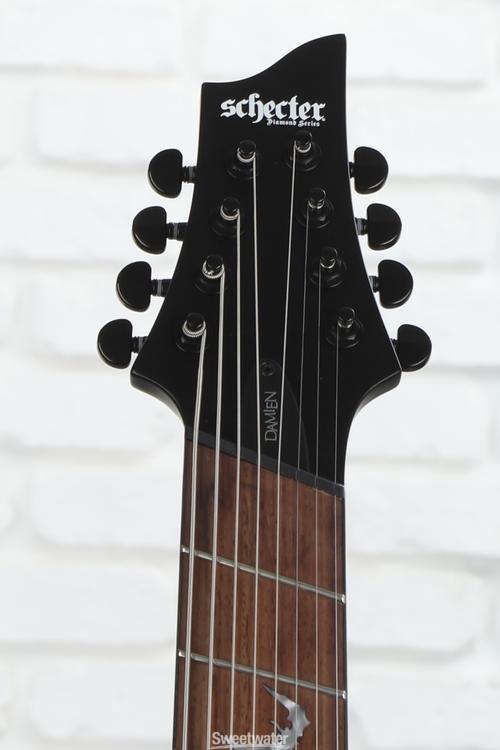 Schecter Damien-8 Multiscale 8-string Electric Guitar - Satin Black ...