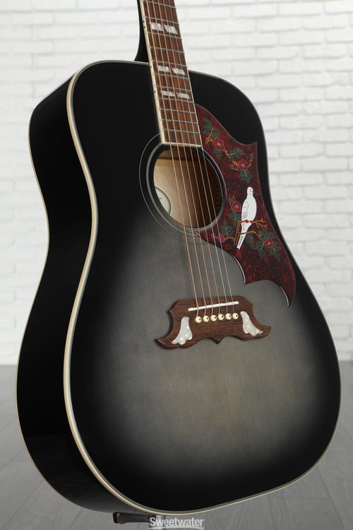 Epiphone Dove Studio Acoustic-electric - Trans Ebony Sweetwater Exclusive
