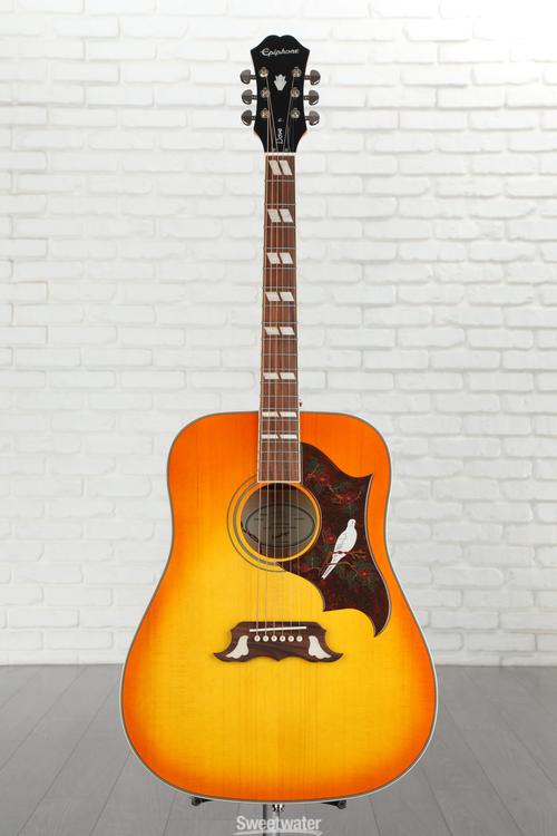 Epiphone Dove Studio Acoustic-electric Guitar - Violin Burst | Sweetwater