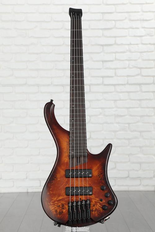 Ibanez EHB Ergonomic Headless 5-string Bass Guitar - Dragon Eye Burst ...