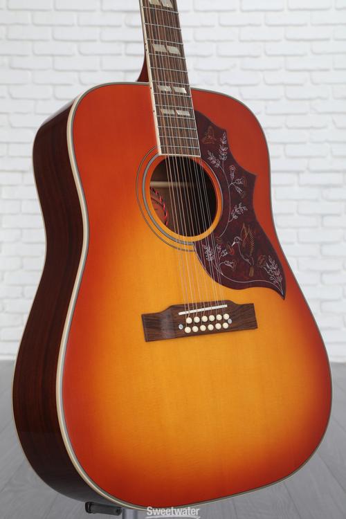 Epiphone Hummingbird 12-string Acoustic-electric Guitar - Aged Cherry ...