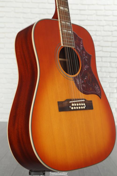 Epiphone Hummingbird 12-string Acoustic-electric Guitar - Aged Cherry ...