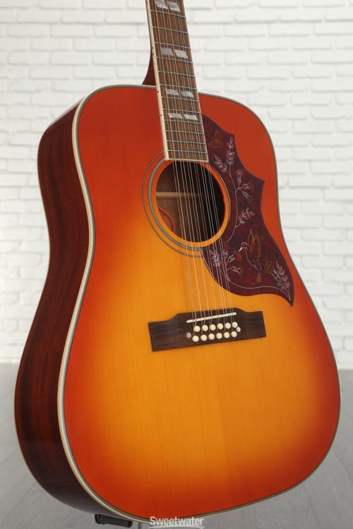 Epiphone Hummingbird 12-string Acoustic-electric Guitar - Aged Cherry ...