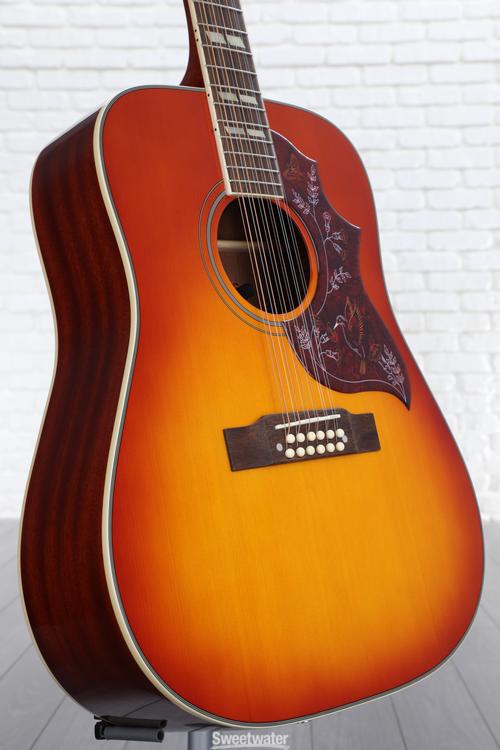 Epiphone Hummingbird 12-string Acoustic-electric Guitar - Aged Cherry ...