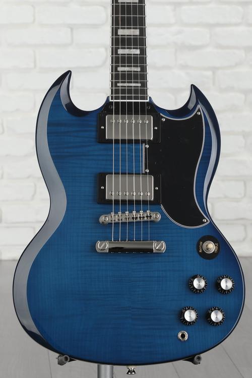 Epiphone SG Custom Electric Guitar - Viper Blue, Sweetwater Exclusive