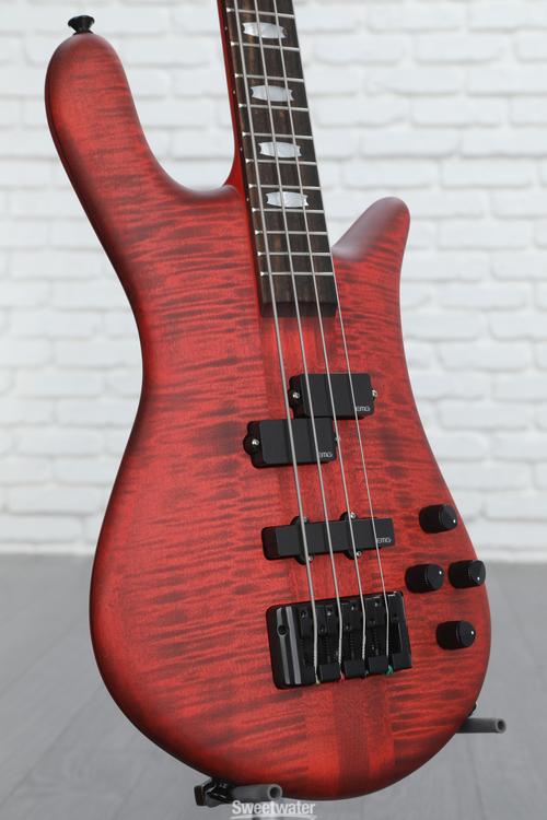 Spector Euro 4 LX Bass Guitar - Black Cherry Matte - Sweetwater Exclusive