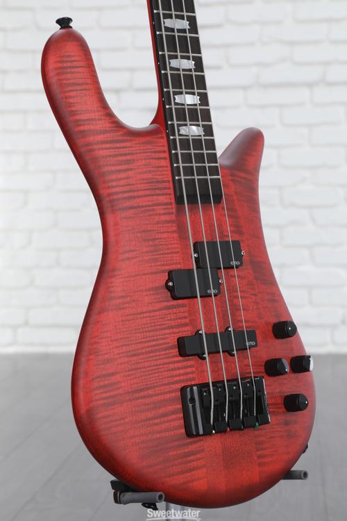 Spector Euro 4 LX Bass Guitar - Black Cherry Matte - Sweetwater Exclusive