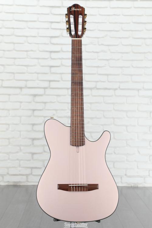 Ibanez FRH10NRGF Thinline Nylon Acoustic-electric Guitar - Rose Gold ...