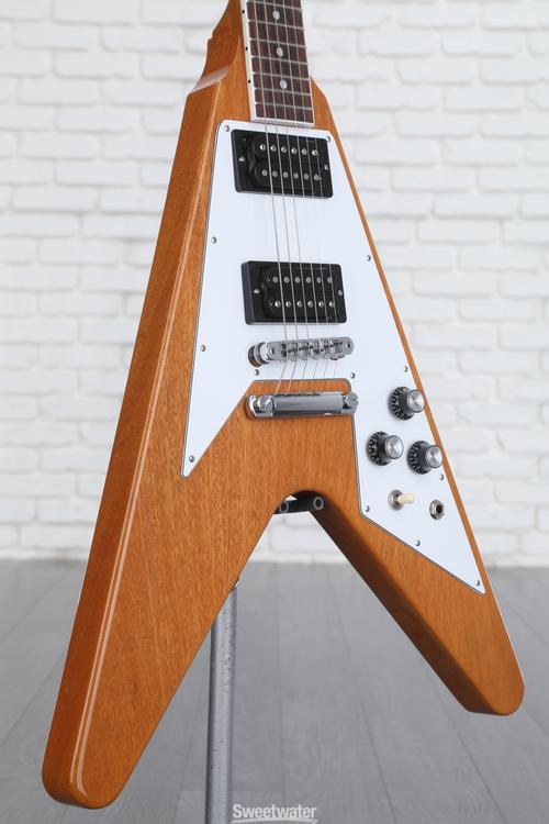 Gibson '70s Flying V Electric Guitar - Antique Natural | Sweetwater