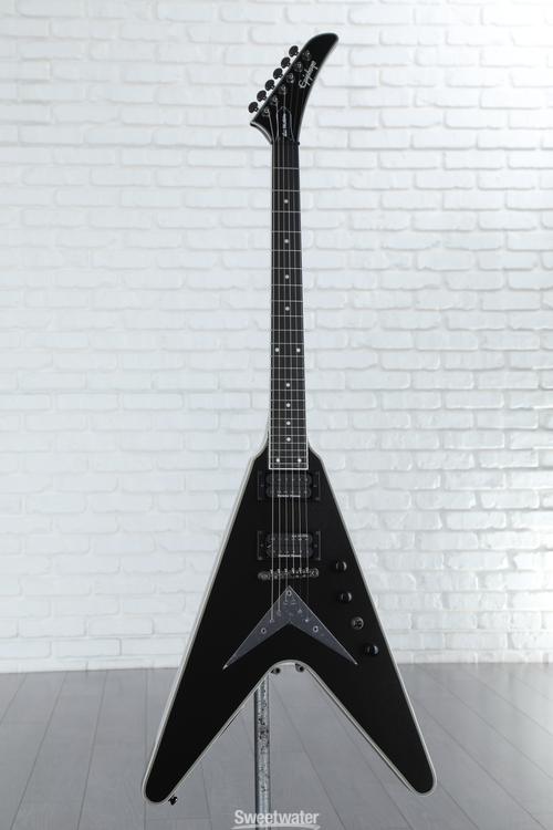 Epiphone Dave Mustaine Flying V Custom Electric Guitar - Black | Sweetwater