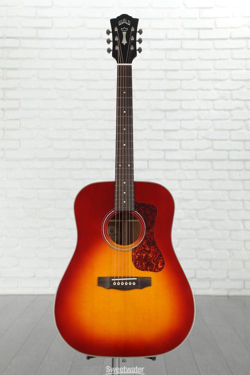 Guild D-140 Dreadnought Acoustic Guitar - Cherry Burst | Sweetwater