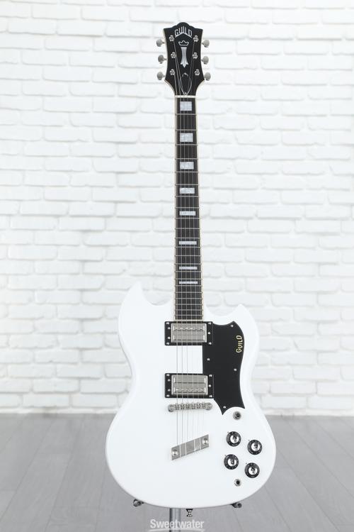 Guild Polara Limited Electric Guitar - White | Sweetwater