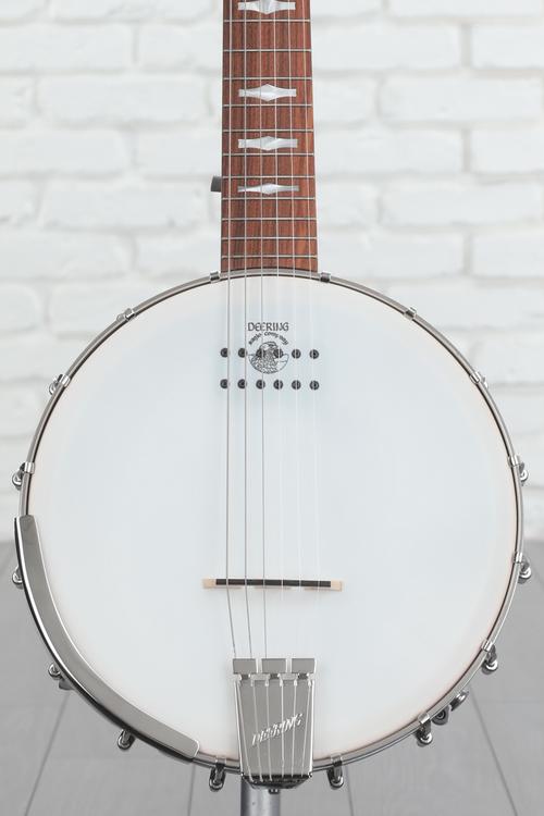 Deering Goodtime Six Acoustic-electric Open-back 6-string Banjo ...