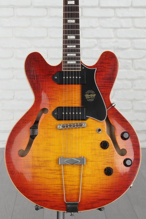 Heritage Custom Core Artisan Aged H-530 Hollowbody Electric Guitar - Dark Cherry Sunburst ...