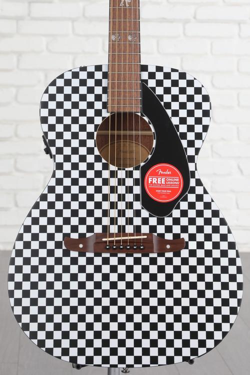 Fender Tim Armstrong Hellcat Acoustic-electric Guitar - Checkerboard ...