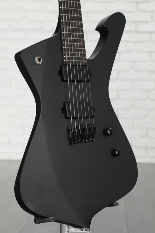 Ibanez Iron Label Iceman 7-string - Black Flat | Sweetwater