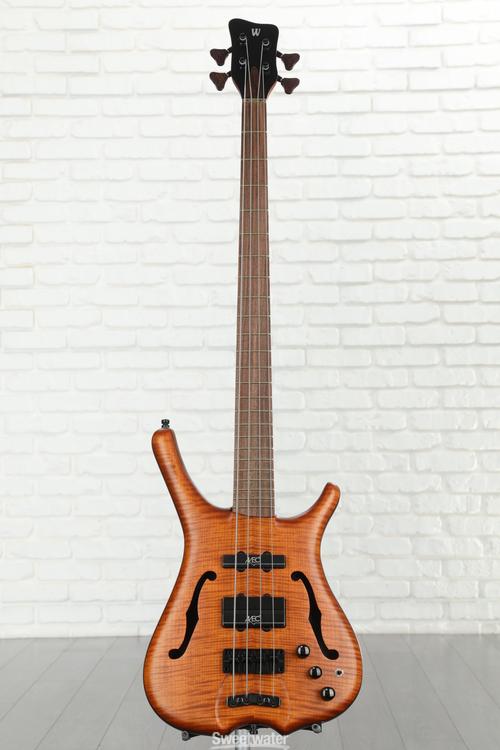 Warwick Masterbuilt Infinity 4-string Bass Guitar - Amber Transparent ...