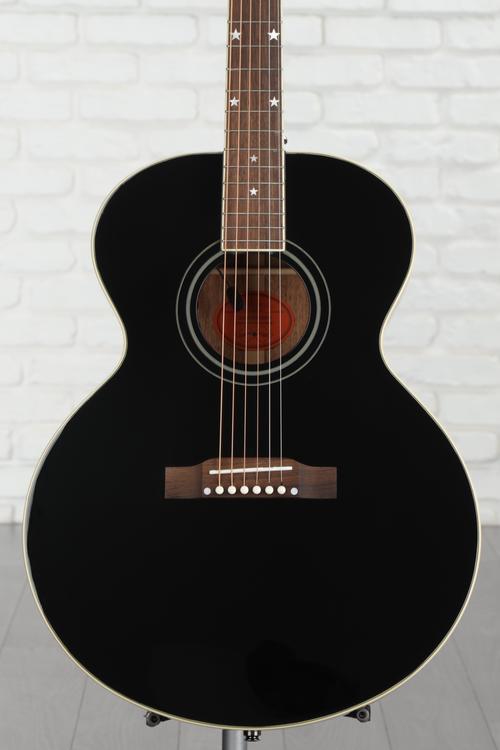 Epiphone J-180 LS Acoustic-electric Guitar - Ebony | Sweetwater