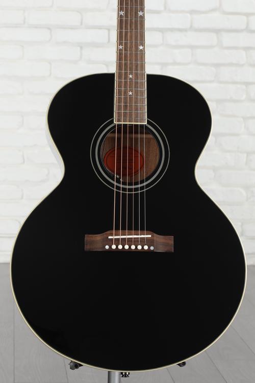 Epiphone J-180 LS Acoustic-electric Guitar - Ebony | Sweetwater