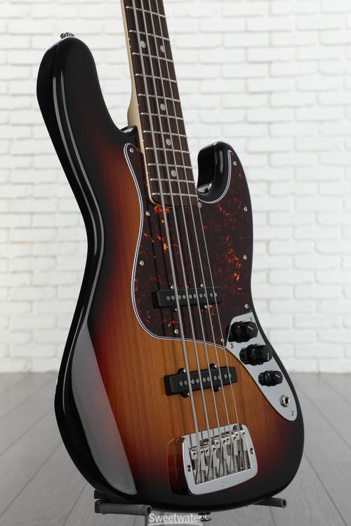 G&L Fullerton Deluxe JB-5 Bass Guitar - 3-tone Sunburst | Sweetwater