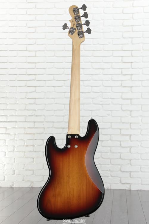 G&L Fullerton Deluxe JB-5 Bass Guitar - 3-tone Sunburst | Sweetwater