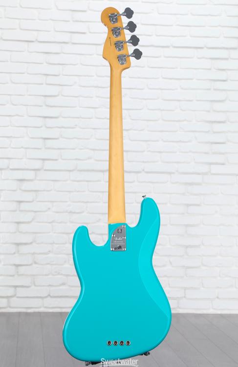 Fender American Professional II Jazz Bass - Miami Blue with Rosewood ...