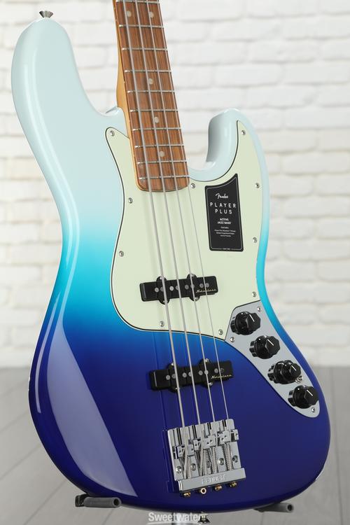 Fender Player Plus Active Jazz Bass - Belair Blue with Pau Ferro ...